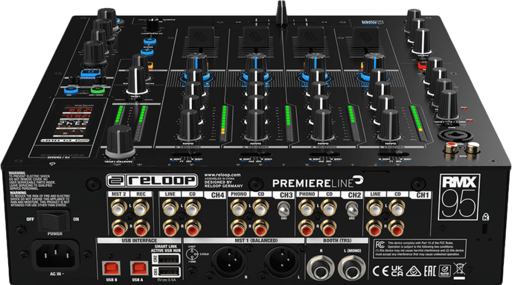 Test: Reloop RMX-95 / digitaler 4+1-Kanal-Mixer - DJ LAB